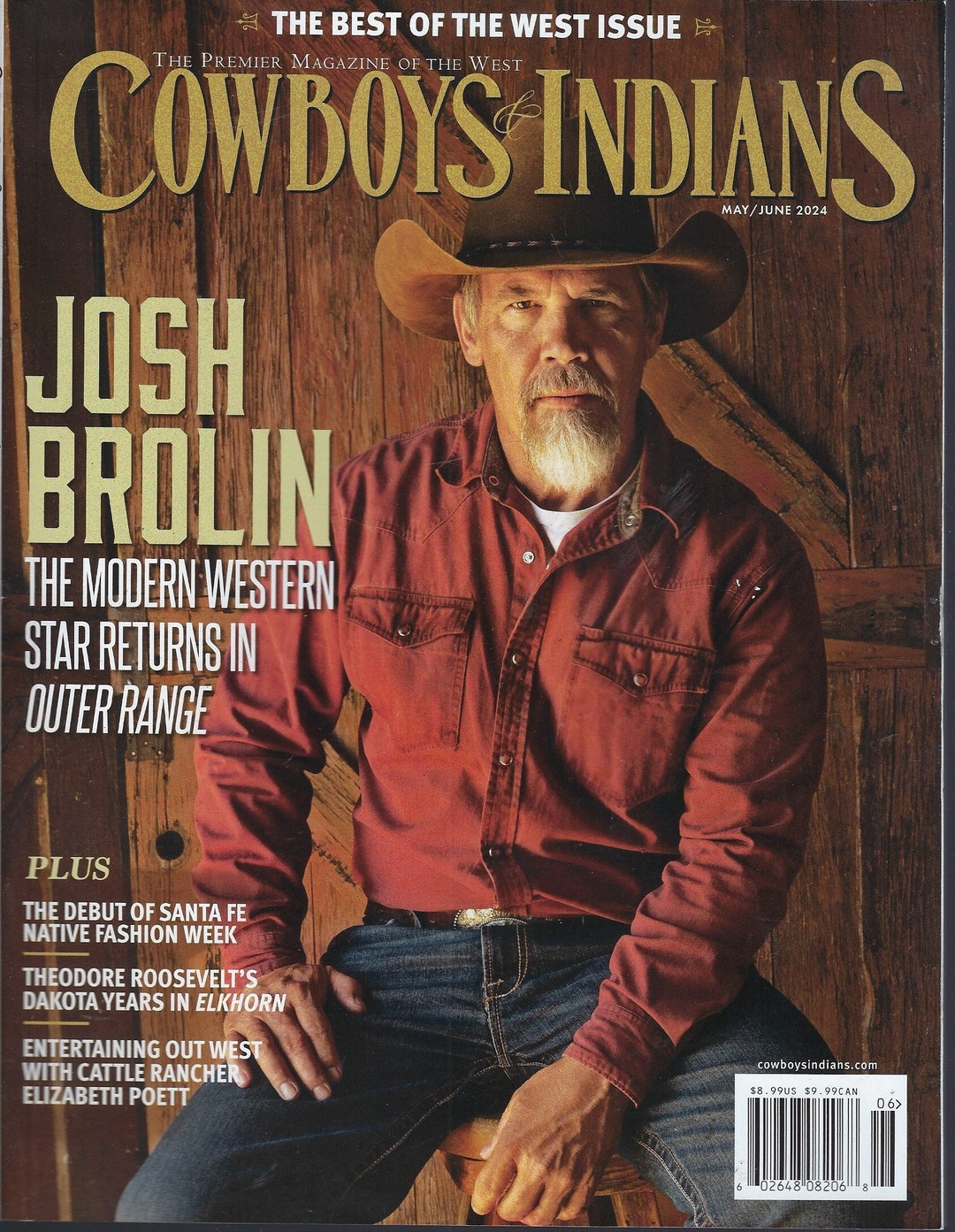 Cowboys & Indians Magazine (josh Brolin ) June 2024 - Etsy
