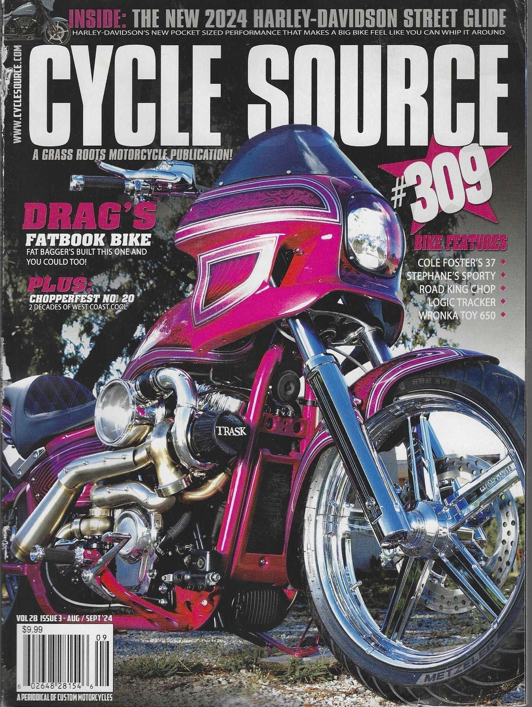 Cycle Source Magazine the New Street Glide Issue 309 September 2024 - Etsy