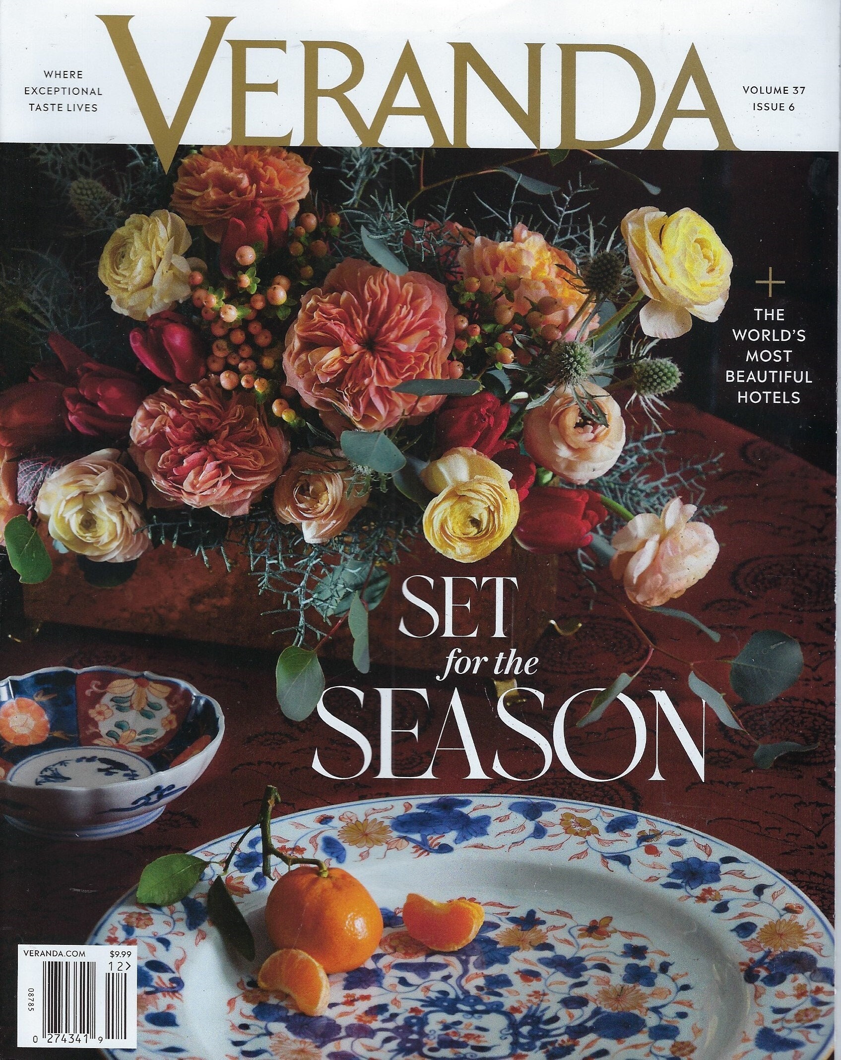 Veranda Magazine Set for the Season December 2023 Issue 6 - Etsy