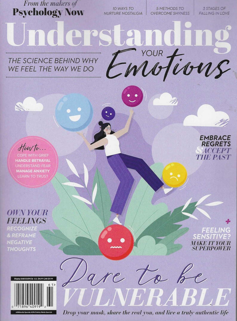 Psychology Now Understanding Your Emotions Magazine - Etsy