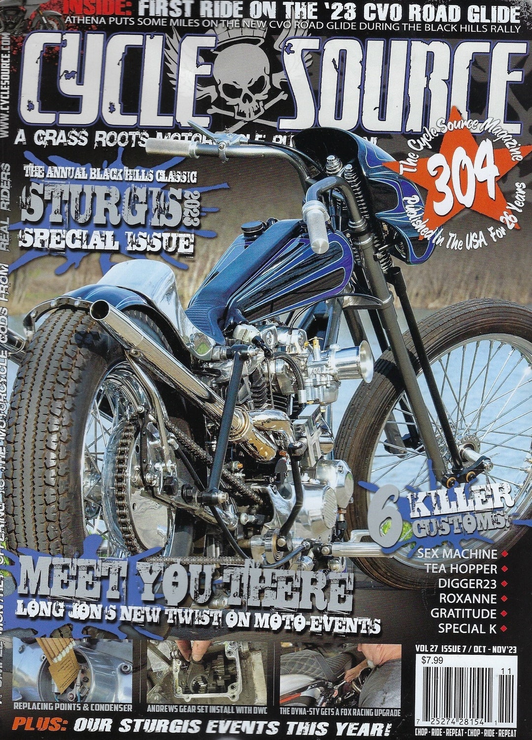 Cycle Source Magazine (sturgis ) Issue 304 2023 - Etsy