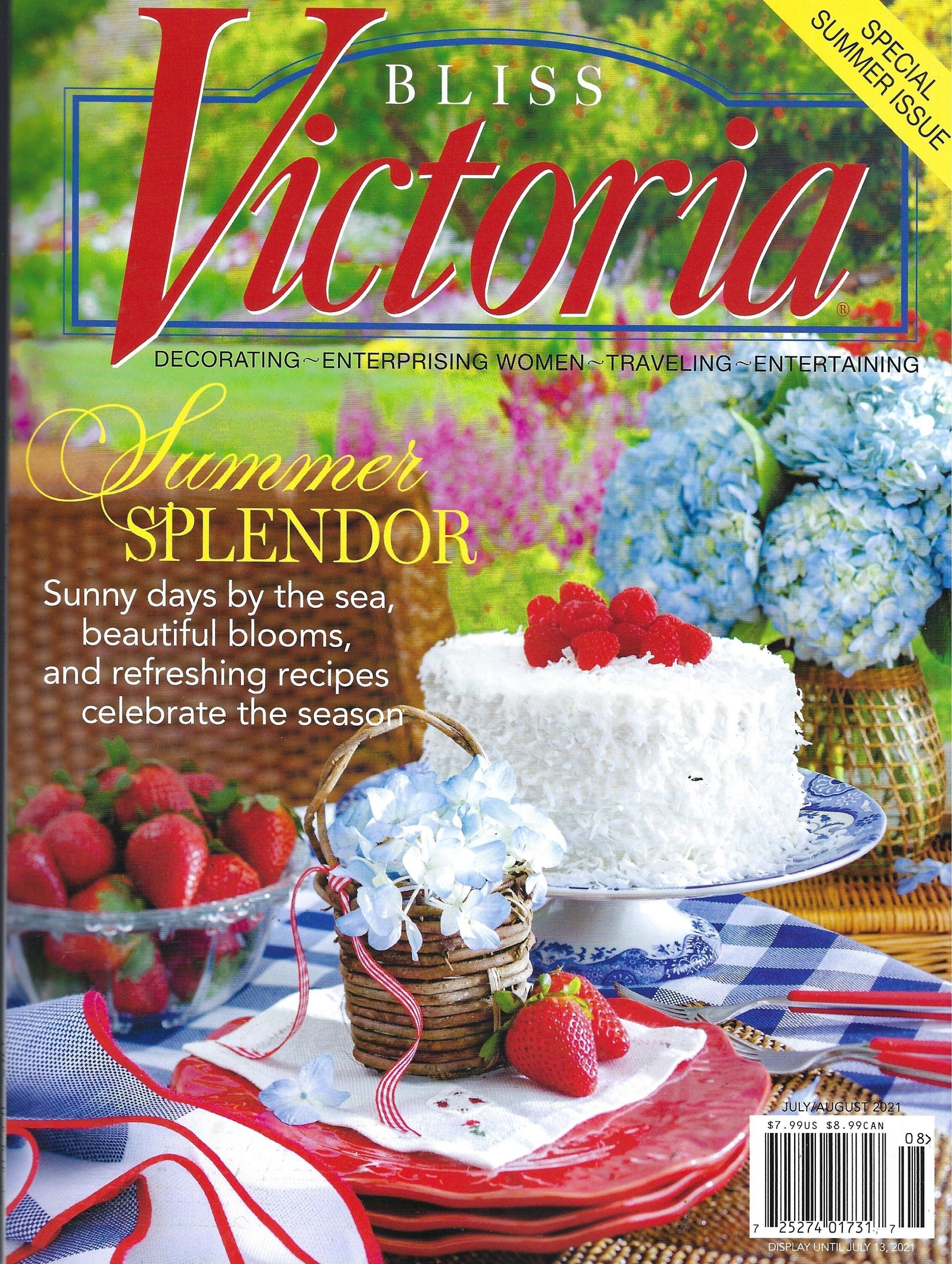 Victoria Bliss Magazine July / August 2021 Summer Splendor - Etsy