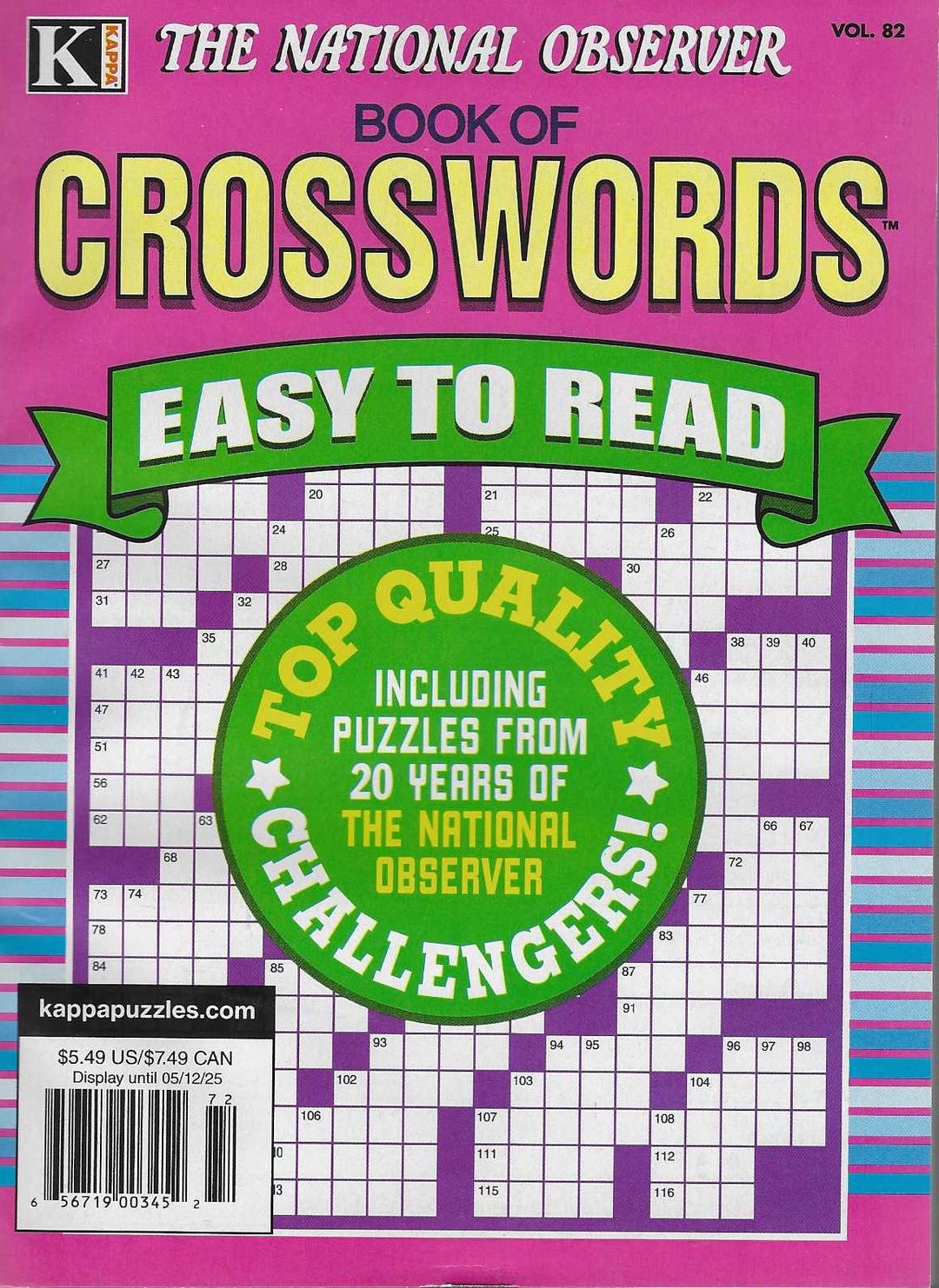 KAPPA the National Observer Crosswords Digest Volume 82 2025 56 Puzzles - Etsy