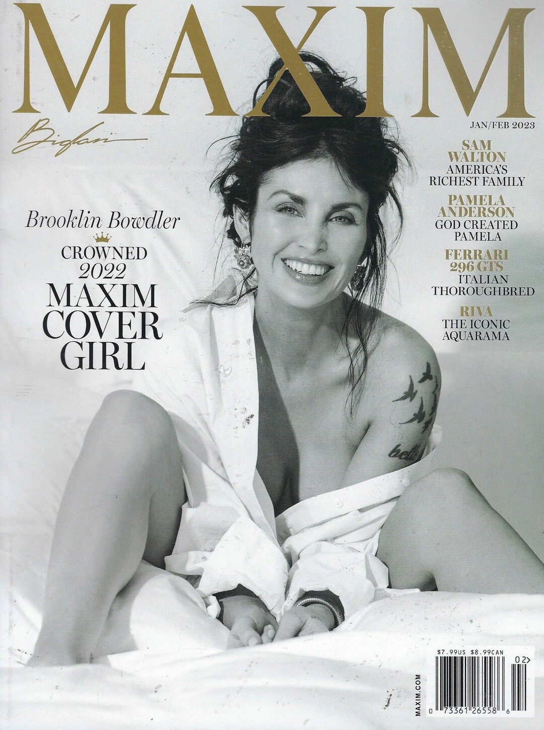 MAXIM Magazine ( Brooklin Bowdler 2022 Cover Girl ) Jan Feb 2023 - Etsy