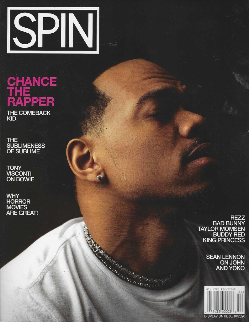 Spin Magazine Winter 2026 Chance the Rapper - Etsy