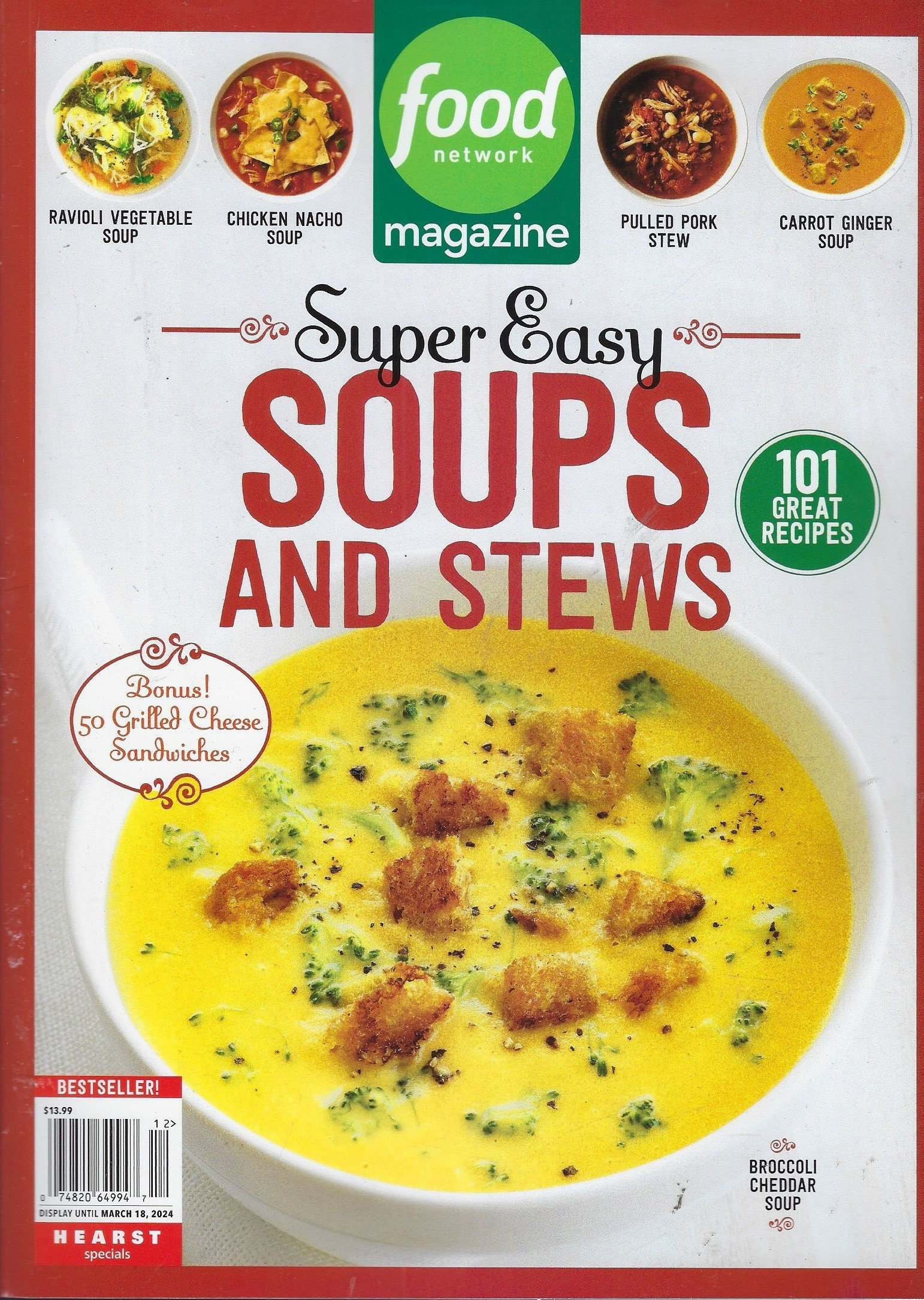 Food Network Special Magazine Super Easy Soups and Stews 2024 - Etsy