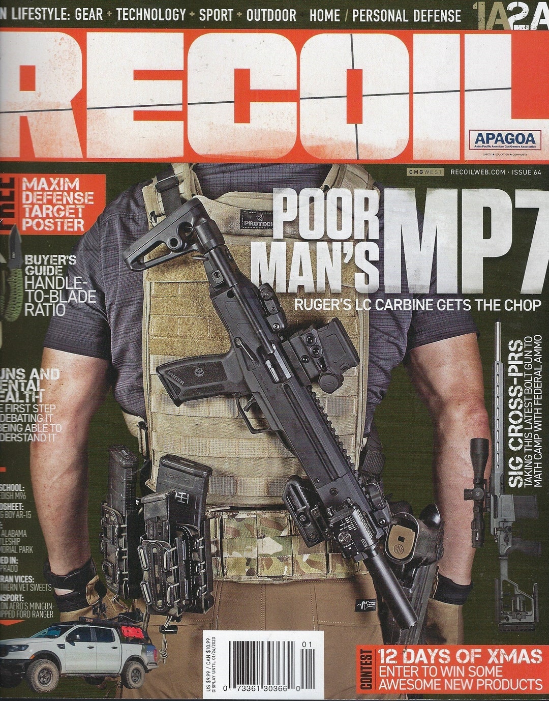 Recoil Magazine Issue 64 ( Poor Man's MP7 ) January 2023 - Etsy