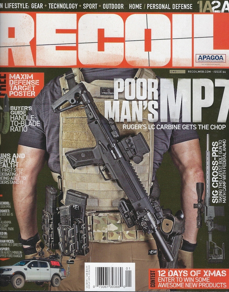 Recoil Magazine Issue 64 ( Poor Man's MP7 ) January 2023 - Etsy