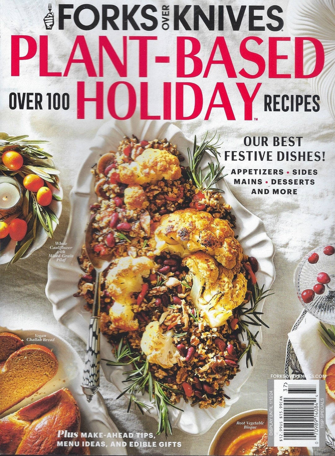 Forks Over Knives Magazine Plant-based Holiday Recipes 2023 - Etsy