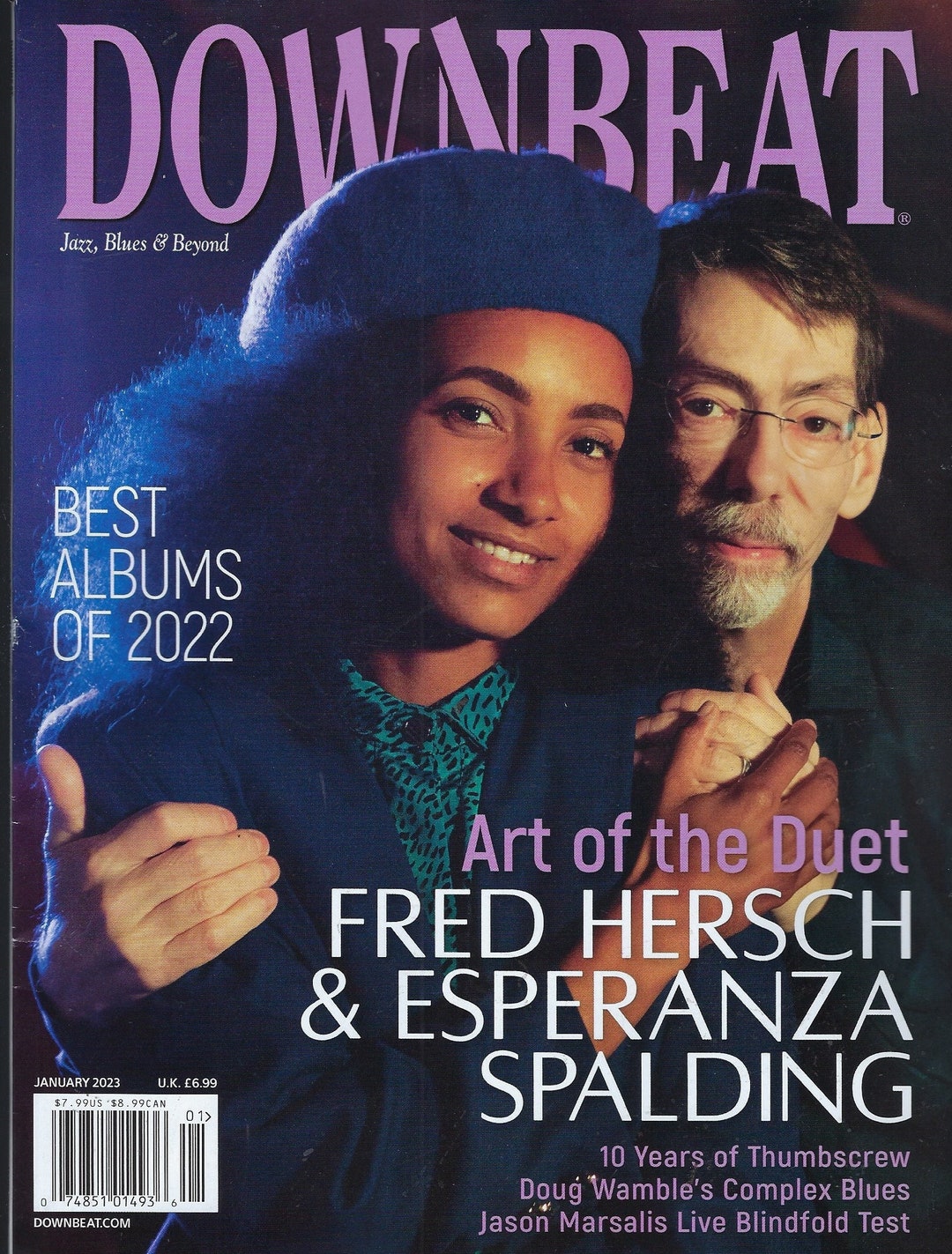 Down Beat Magazine ( Fred Hersch & Esperanza Spalding ) January 2023 - Etsy