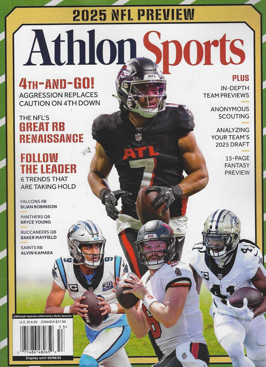 Athlon Sport's 2025 NFL Preview ATL Cover - Etsy