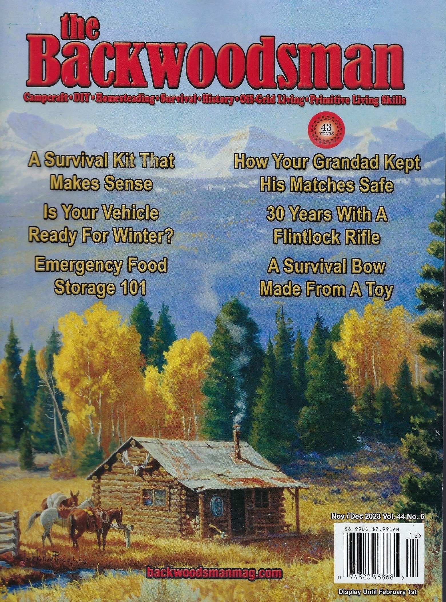 The Backwoodsman Magazine November December 2023 - Etsy