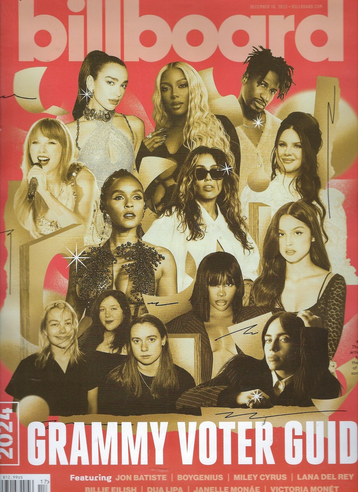 Billboard Magazine ( 2024 Grammy Voter Guide ) December 16th 2023 - Etsy