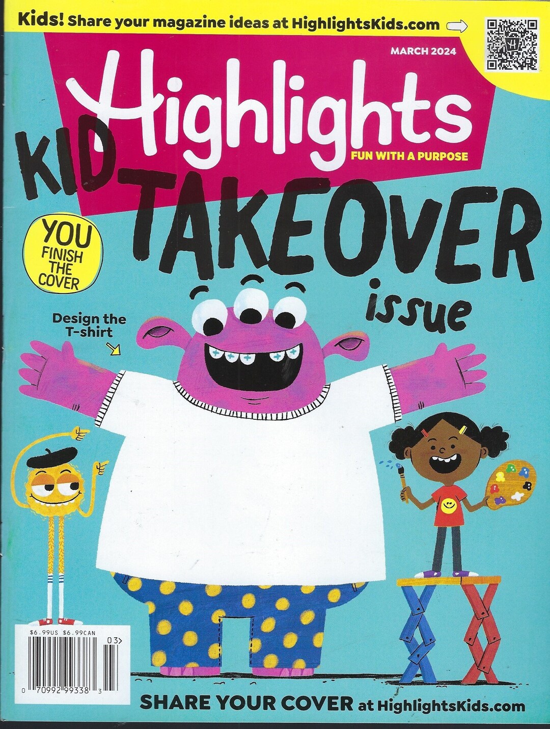 Highlights ( Kid Takeover Issue ) March 2024 - Etsy