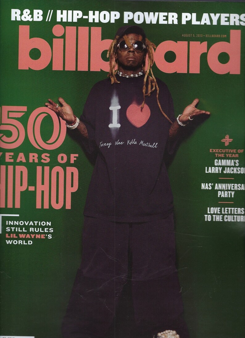 Billboard Magazine 50 Years of Hip Hop August 5th 2023 - Etsy