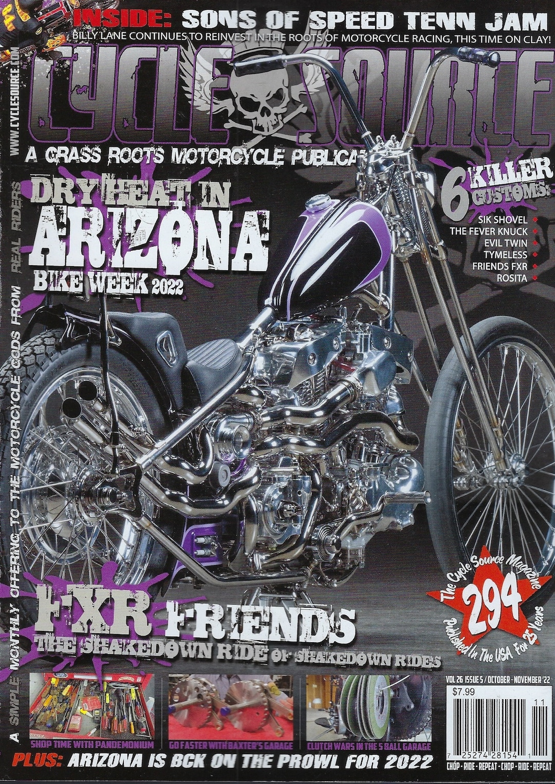 Cycle Source Magazine ( Arizona Bike Week ) Issue 294 2022 - Etsy
