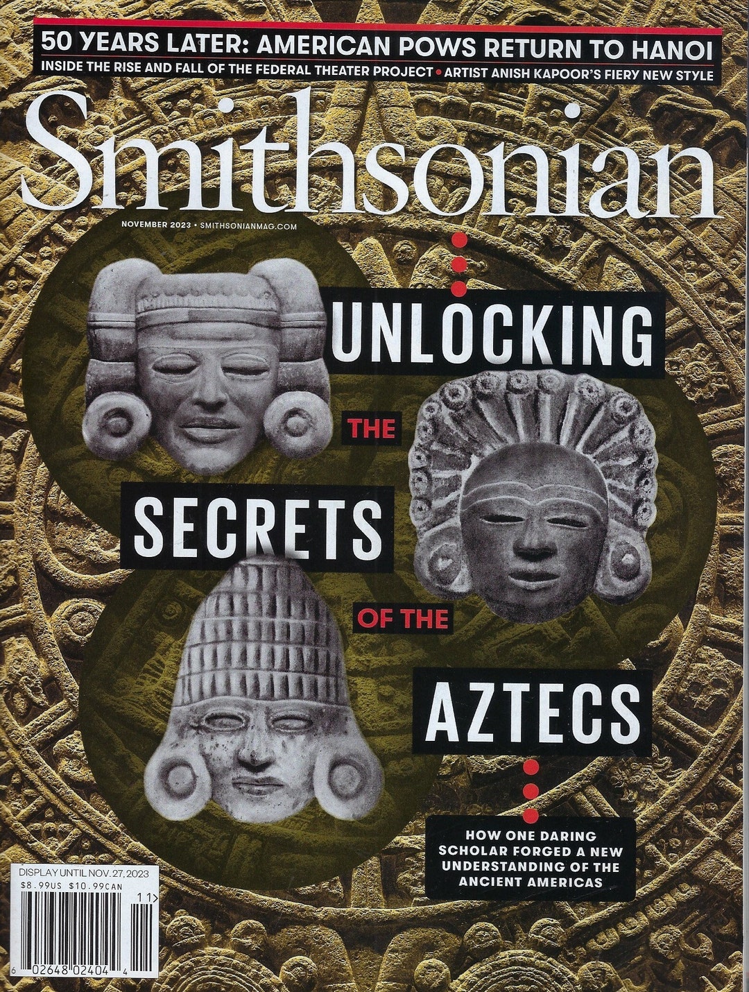 Smithsonian Magazine ( Secrets of the Aztecs ) November 2023 - Etsy
