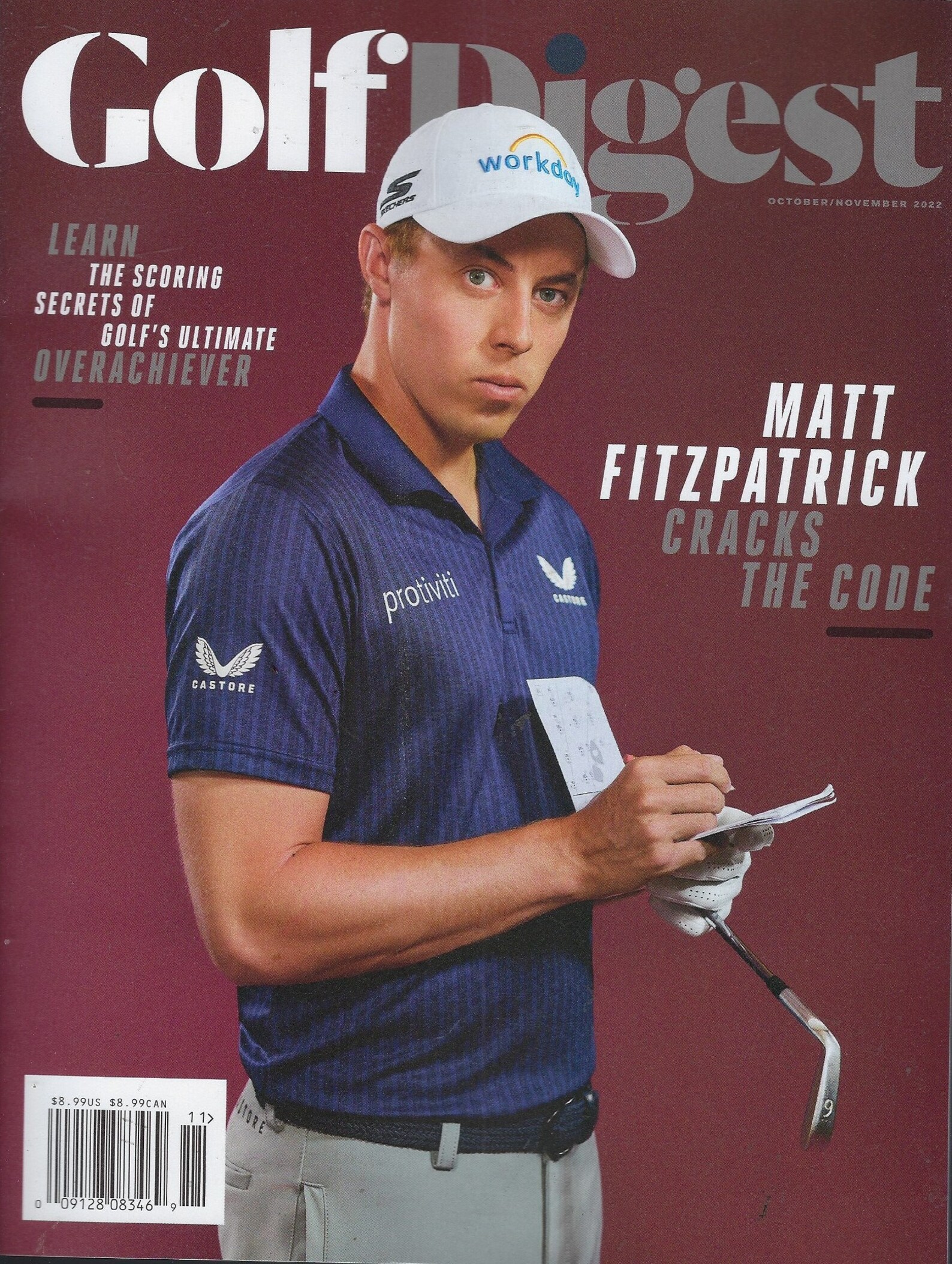 Golf Digest Matt Fitzpatrick November 2022 - Etsy