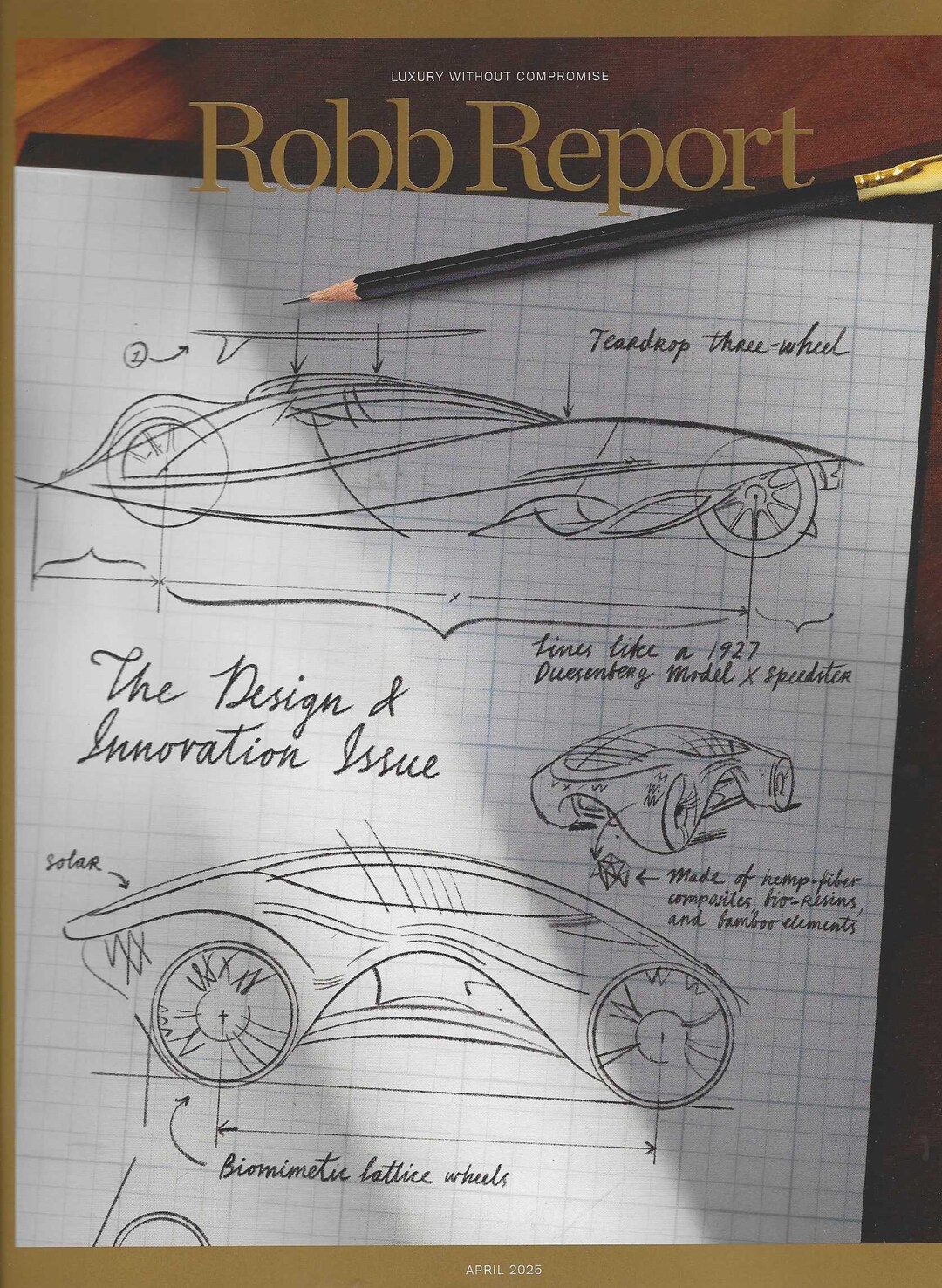 Robb Report Magazine (april 2025 Issue) Creatives Sketch Our EV Future ...