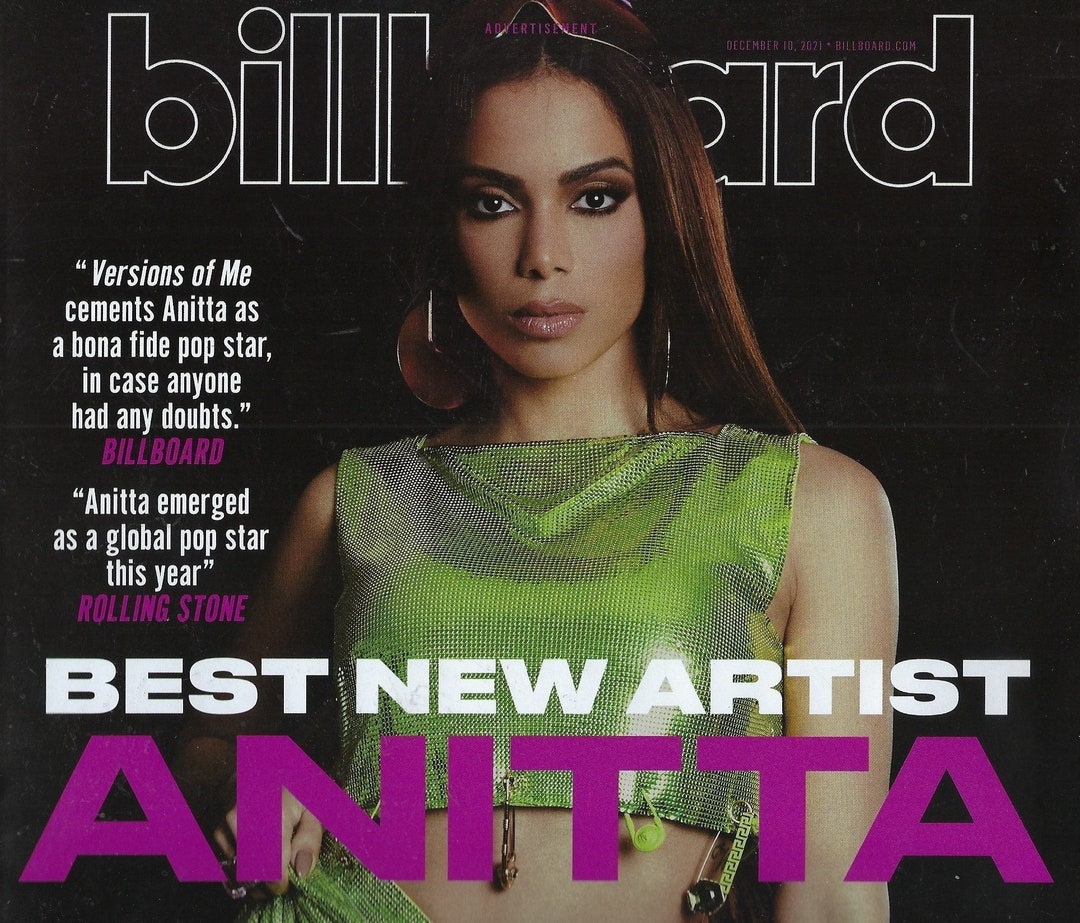 Billboard Magazine Best New Artist Anitta December 17th - Etsy