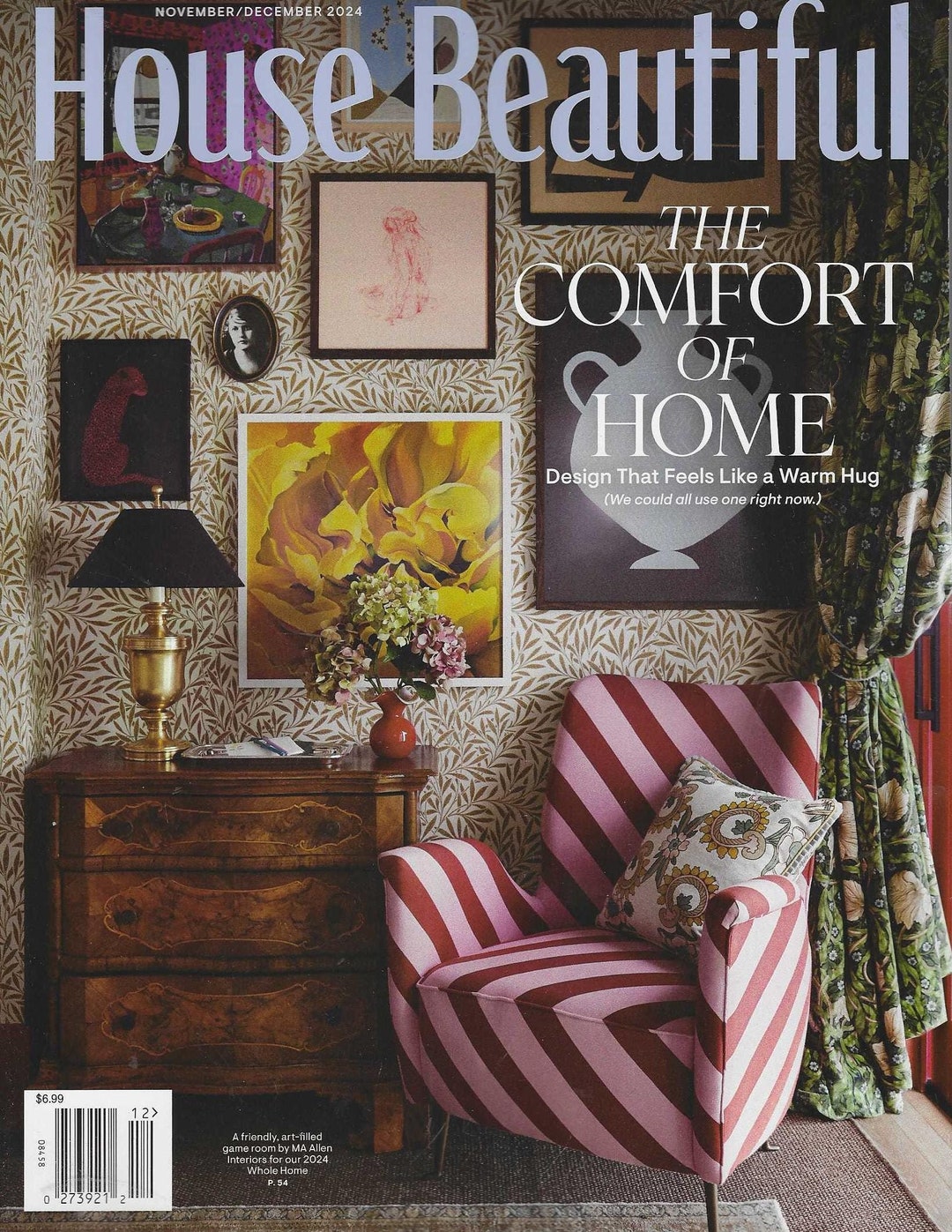 House Beautiful Magazine ( the Comfort of Home ) December 2024 - Etsy