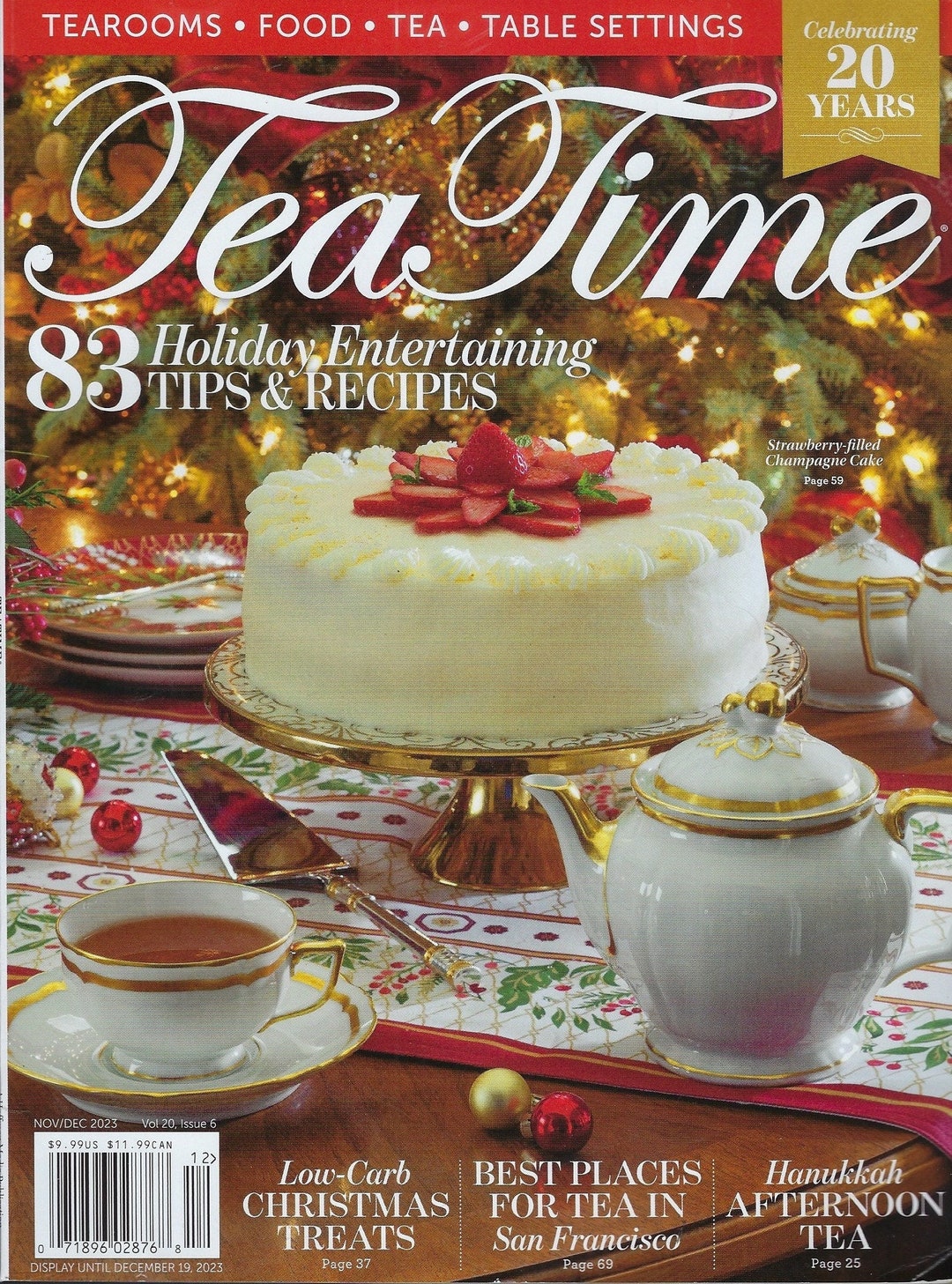 Tea Time Magazine Holiday Entertaining Tips November December 2023 - Etsy
