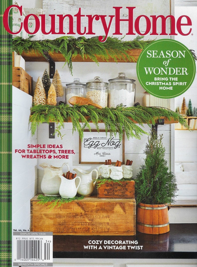 Country Home Magazine Bring the Christmas Spirit Home 2023 - Etsy