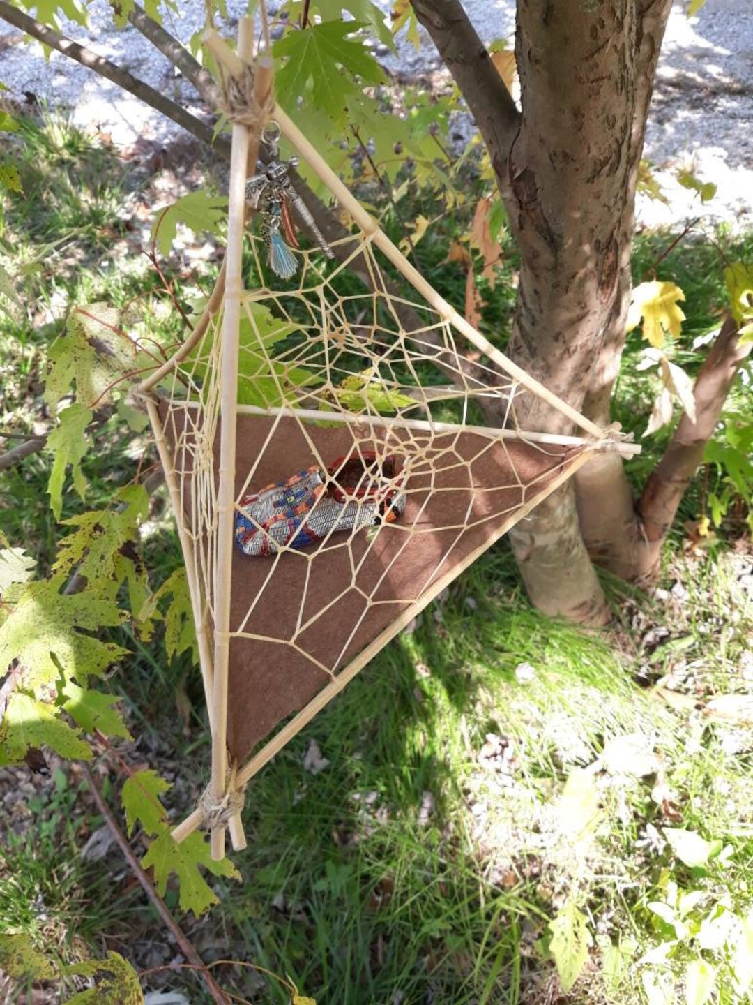 Dream Catcher, 3D Triangle TP Hut - Etsy UK