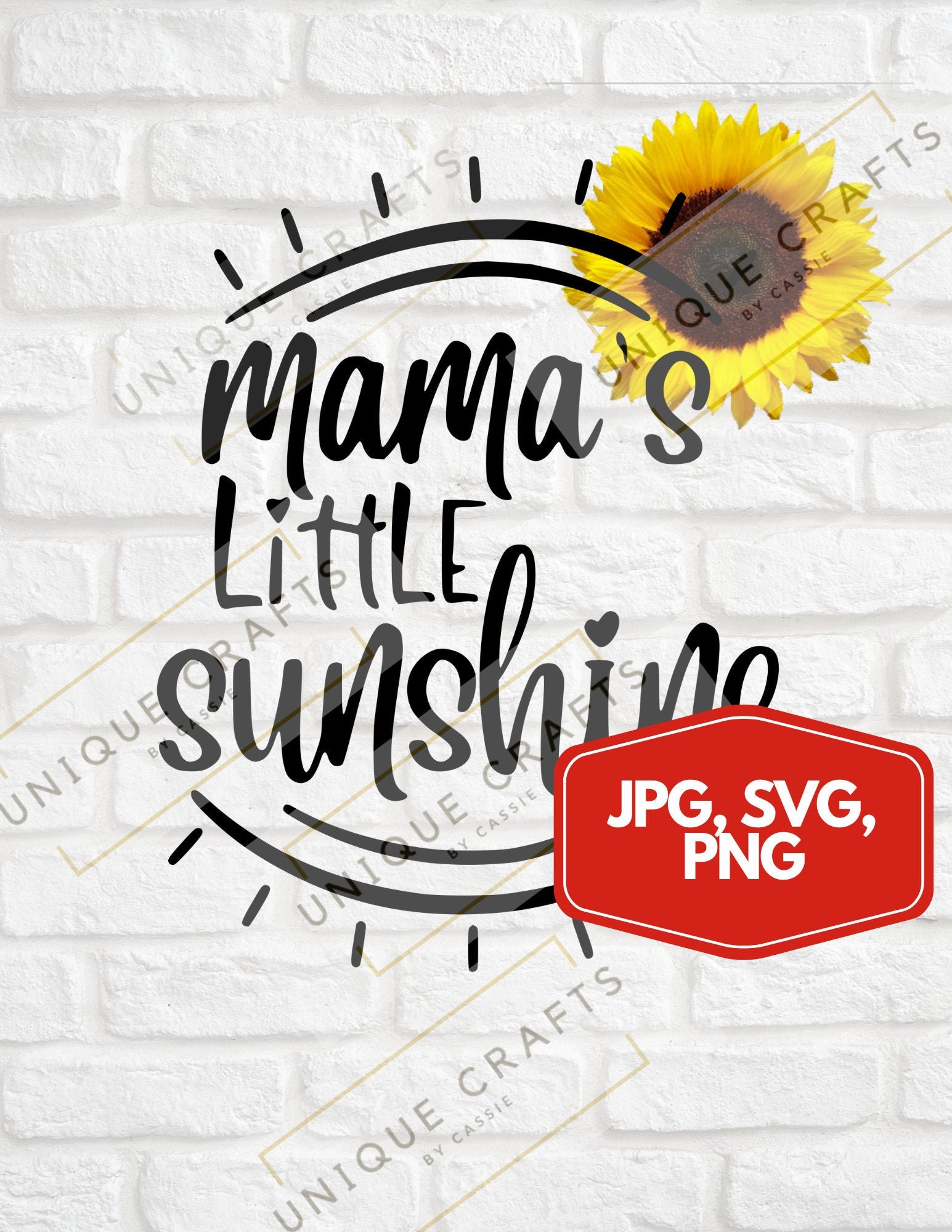 Mama's Little Sunshine SVG FREE PNG Sunflower Bundle | Etsy Canada