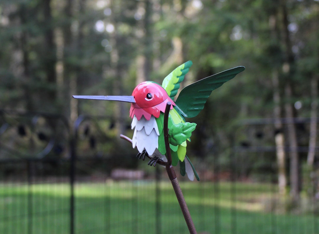 Anna's Hummingbird Garden Stake: Weather-resistant Bird Art - Etsy