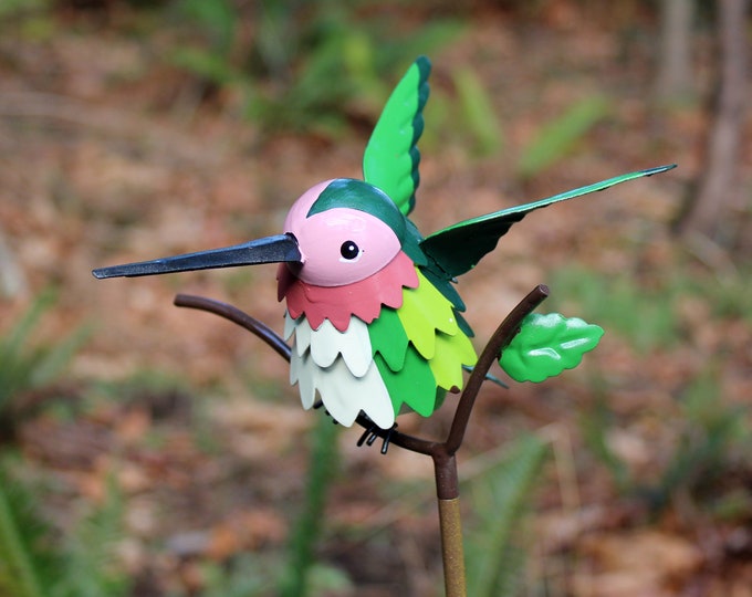 Anna's Hummingbird on Garden Stake Garden Home Decor | Etsy