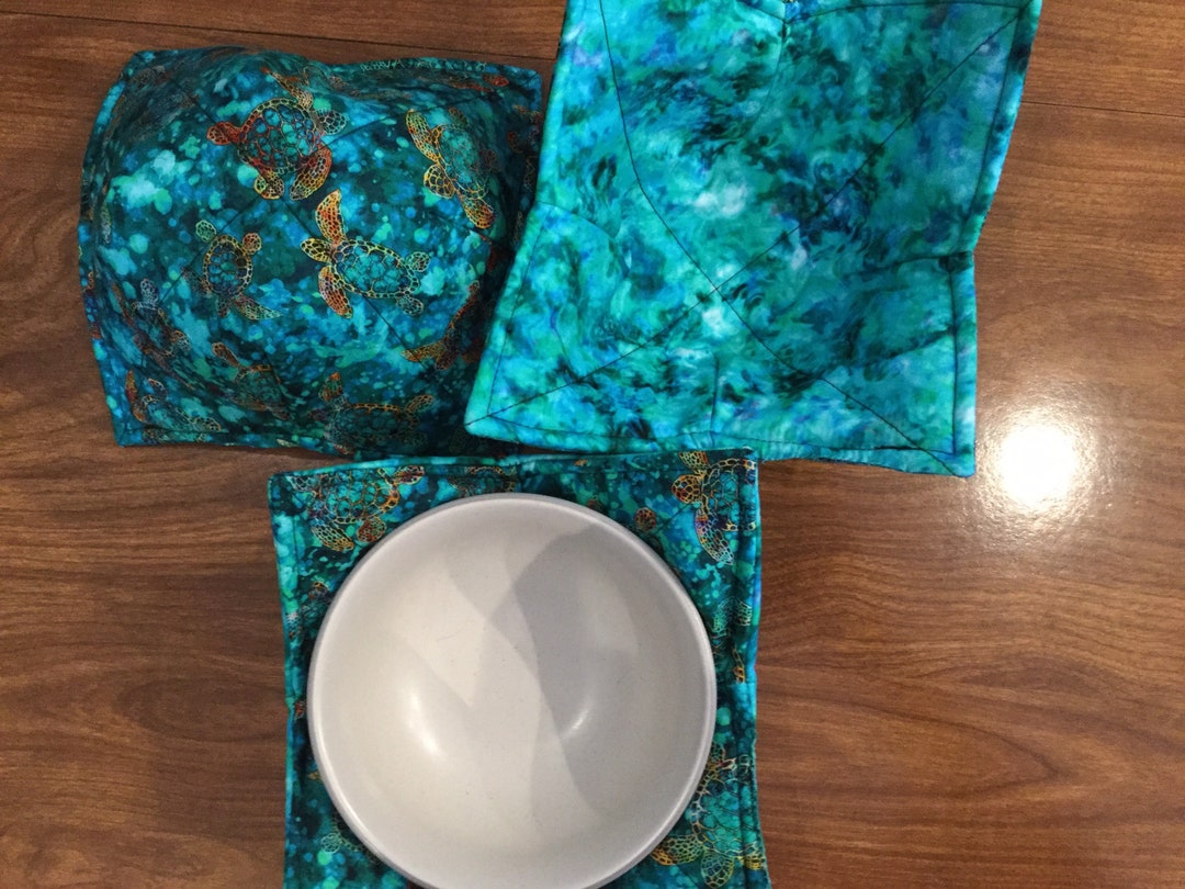 Batik Sea Turtle Bowl Cozy. - Etsy