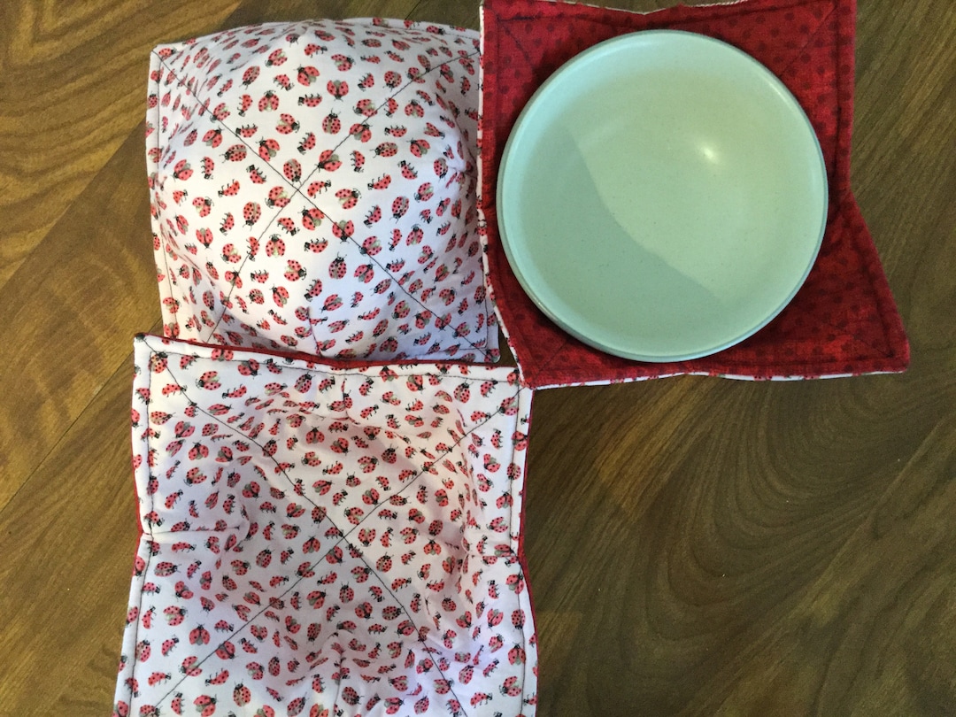 Lady Bugs-pink Microwaveable Bowl Cozy - Etsy