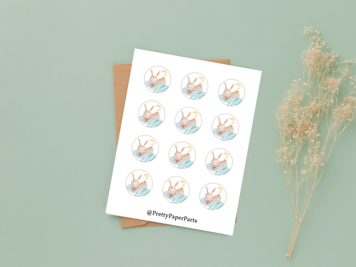 Printable Bunny Cupcake Toppers, Printable Decor, Instant Download ...