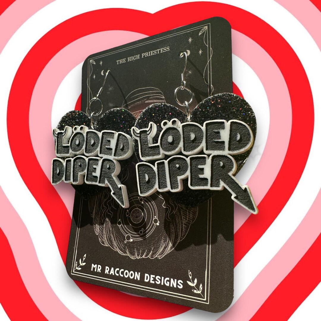 Loded Diper Wimpy Kid Cartoon Funny Meme Rainbow Acrylic Earring - Etsy