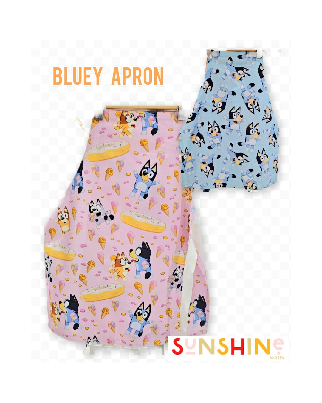 BLUEY APRON | 100% Cotton. Great Gift Idea. - Etsy