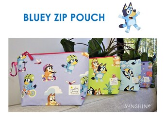 Custom Bluey Makeup Bag, Bluey Daisy Cosmetic Bag, Disney Travel Case ...