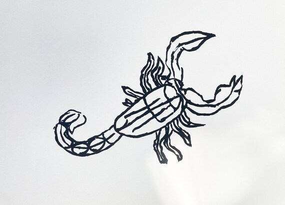 Scorpion Print - Etsy