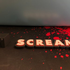 Scream Logo/shelf Display - Etsy