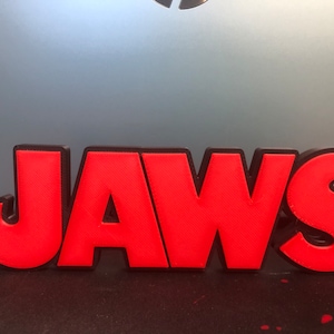Jaws Logo/shelf Display - Etsy