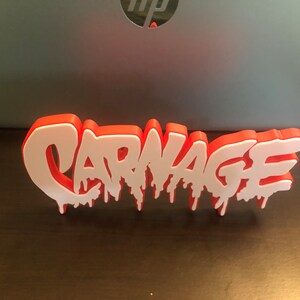 V2 Carnage Logo/shelf Display - Etsy
