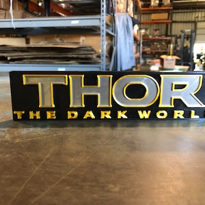 Thor Dark World Logo - Etsy