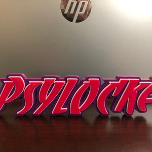 Psylocke Logo/shelf Display - Etsy