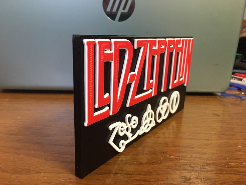 Led Zeppelin Logo/shelf Display - Etsy