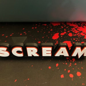 Scream Logo/shelf Display - Etsy