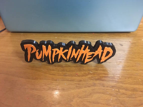 Pumpkinhead Logo Cute HAPPY HALLOWEEN Logo On Pumpkinhead Stock