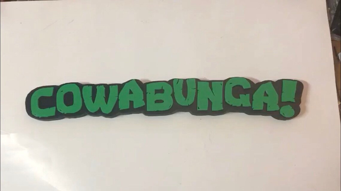 TMNT Cowabunga Logo - Etsy