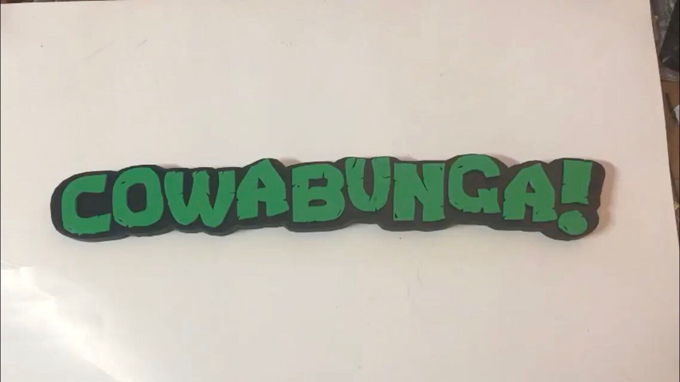TMNT Cowabunga Logo | Etsy