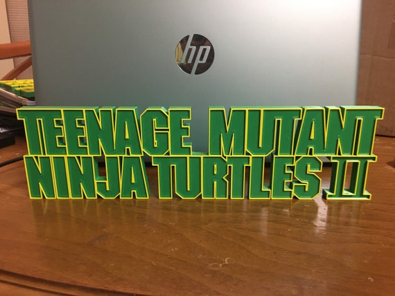 TMNT 2 Movie Logo - Etsy