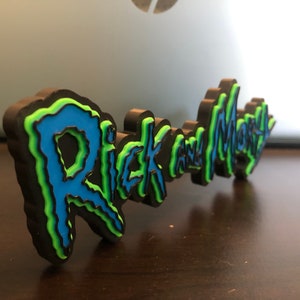 Rick and Morty Logo/shelf Display - Etsy